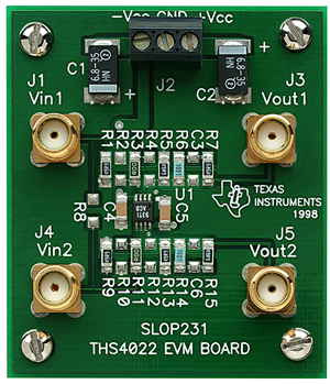 THS4022EVM THS4022 High Speed Amplifier Evaluation Module | TI.com